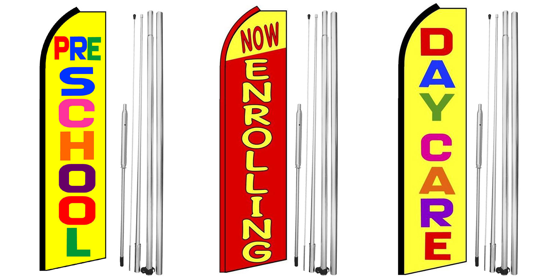 Pre School, Now Enrolling, Day Care – Speedy Flags