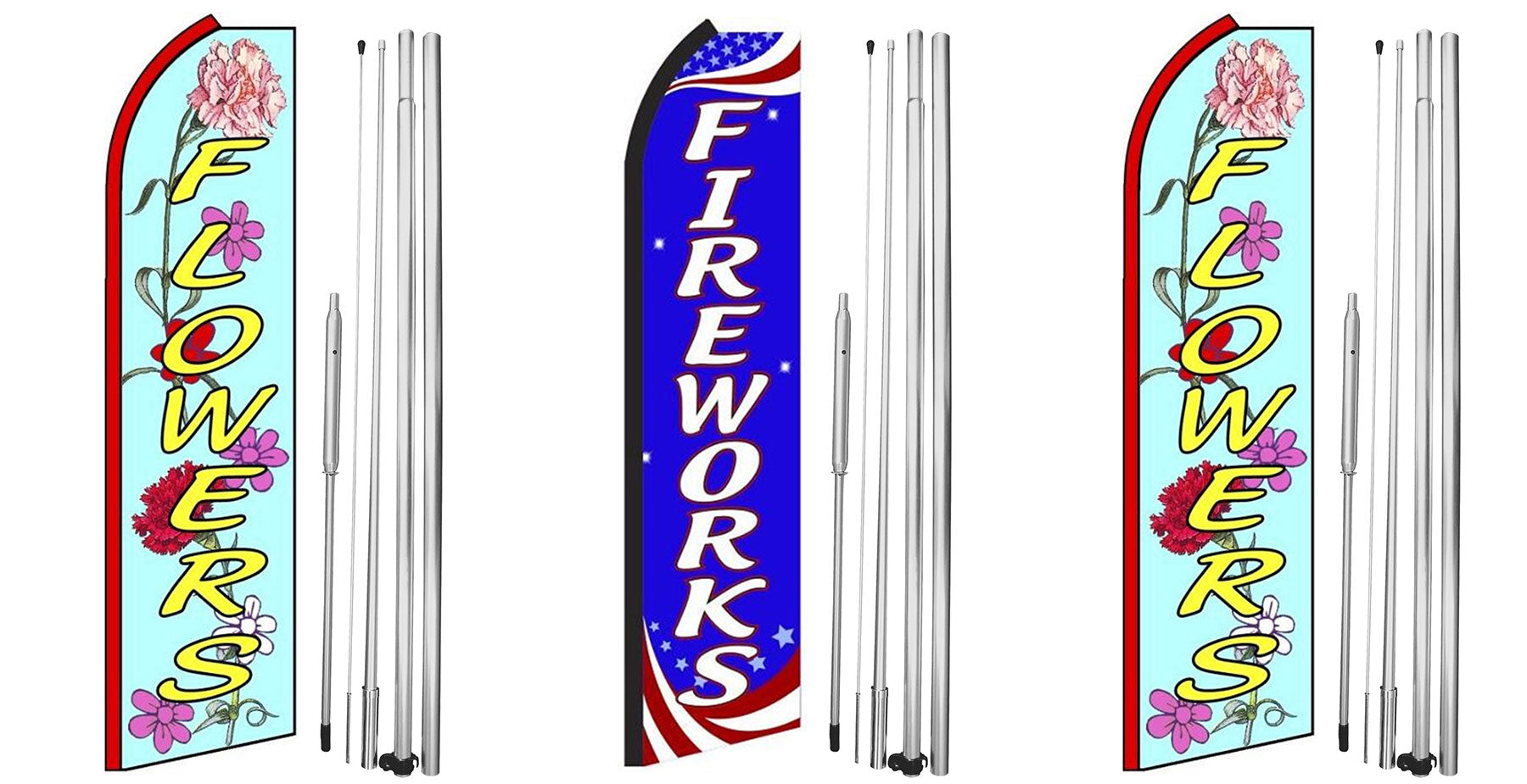 Flowers, Fireworks, Flowers – Speedy Flags