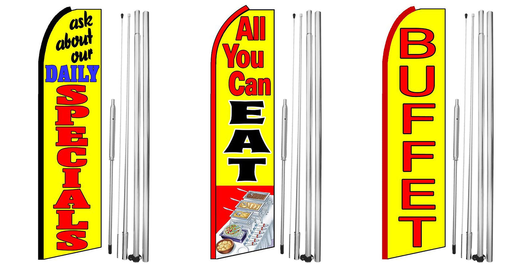 Ask about our Daily Specials, All you Can Eat, Buffet – Speedy Flags