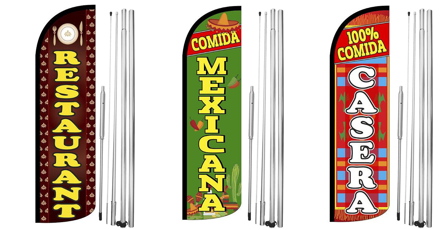 Restaurant, Comida Mexican, %100 Comida Casera – Speedy Flags
