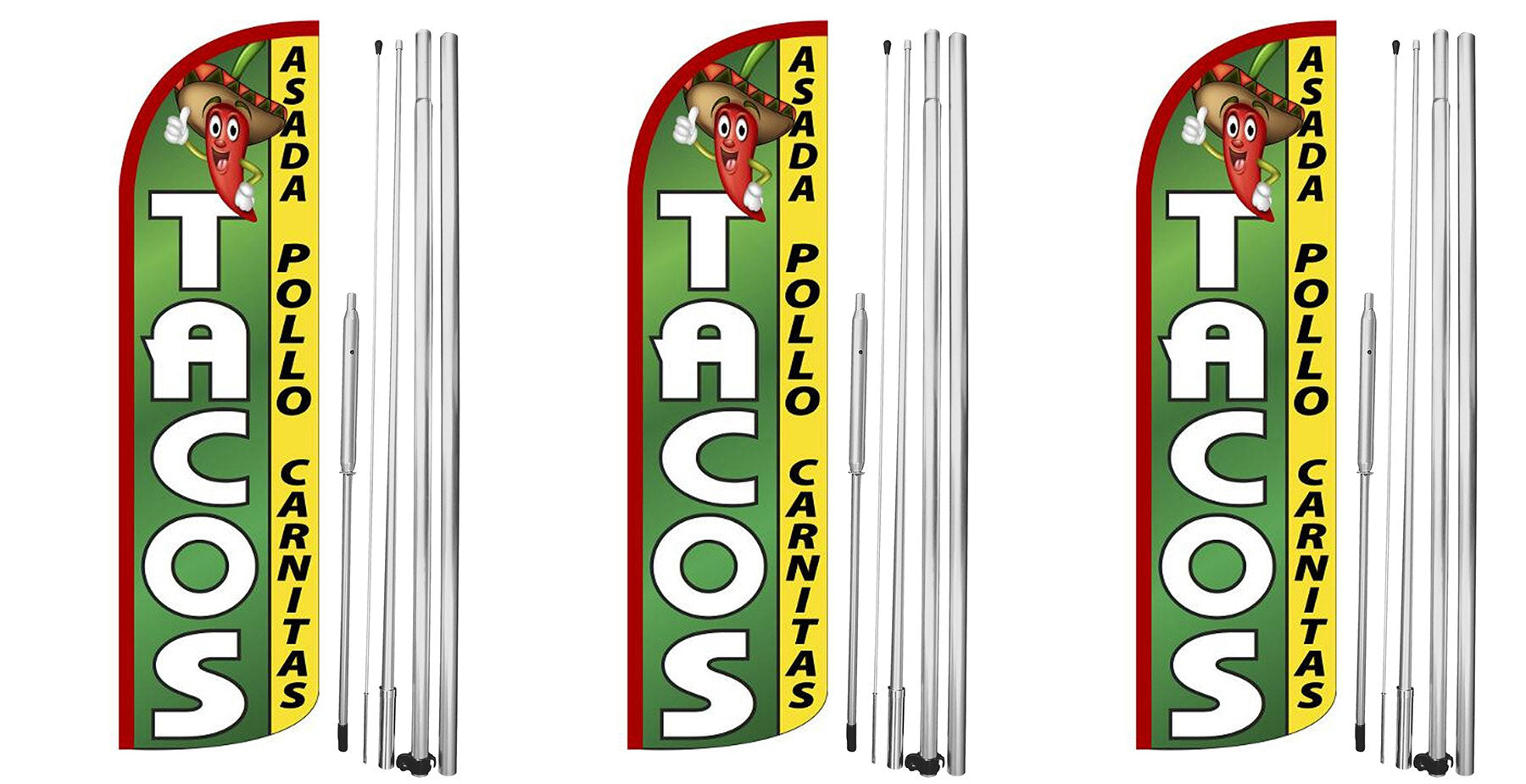 Tacos Asada Pollo Carnitas – Speedy Flags