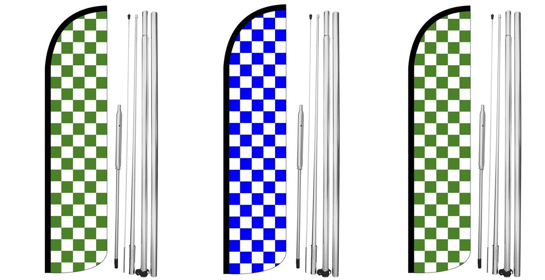 Green Flag,Blue Flag,Green Flag – Speedy Flags