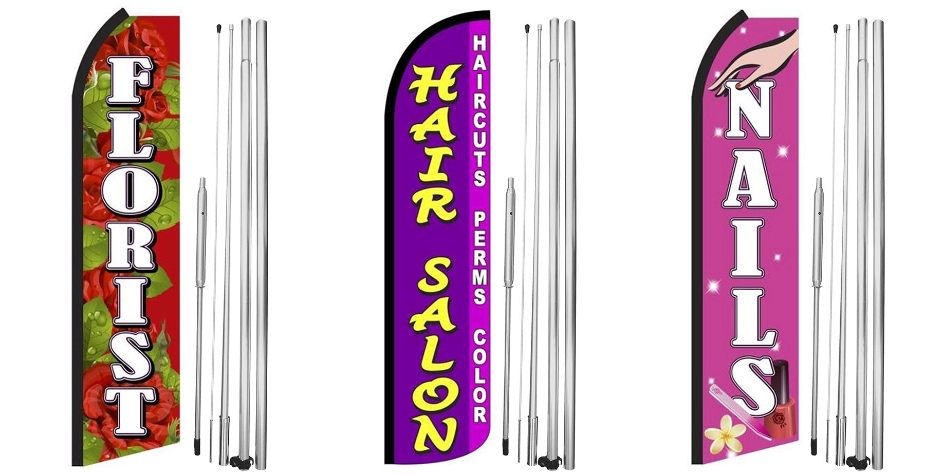 Florist, Hair Salon, Nails – Speedy Flags