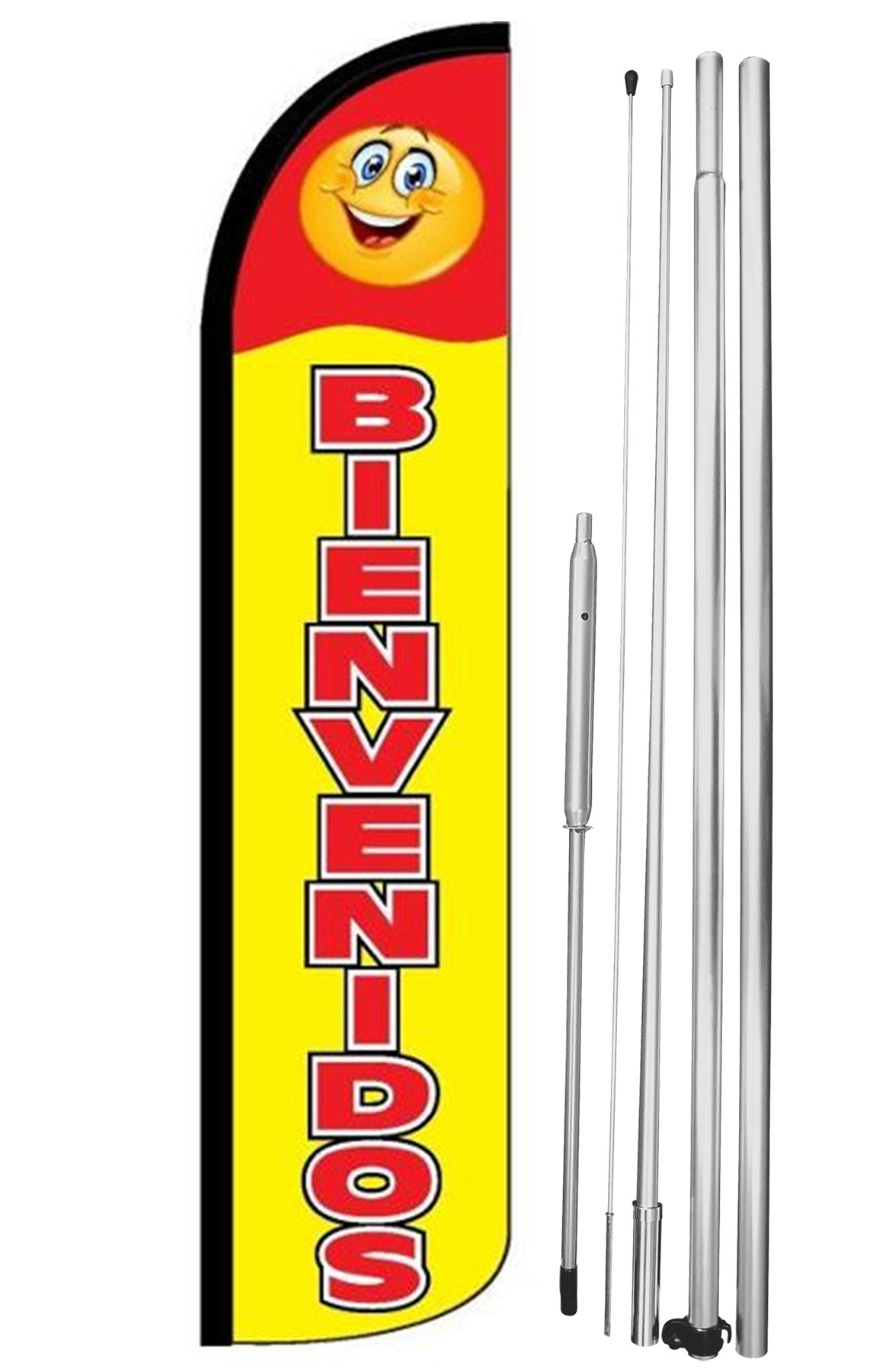 BIENVENIDOS (RED / YELLOW) – Speedy Flags