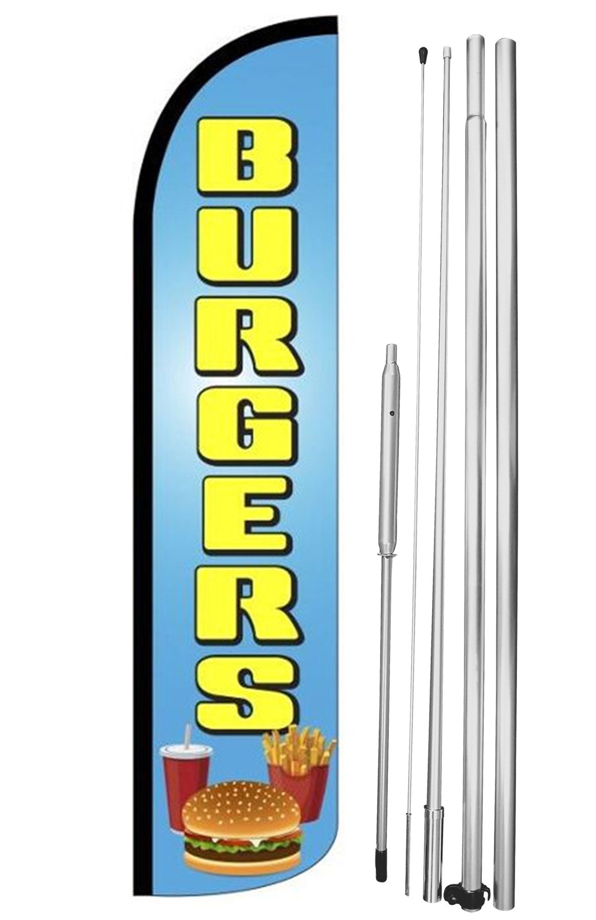 BURGER (BLUE COLOR) – Speedy Flags