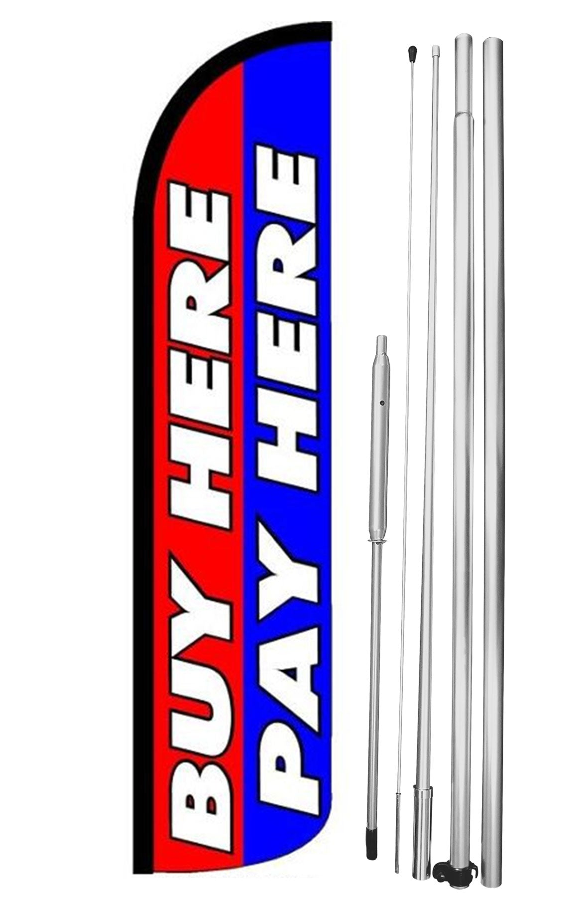 BUY HERE PAY HERE (RED/BLUE) – Speedy Flags