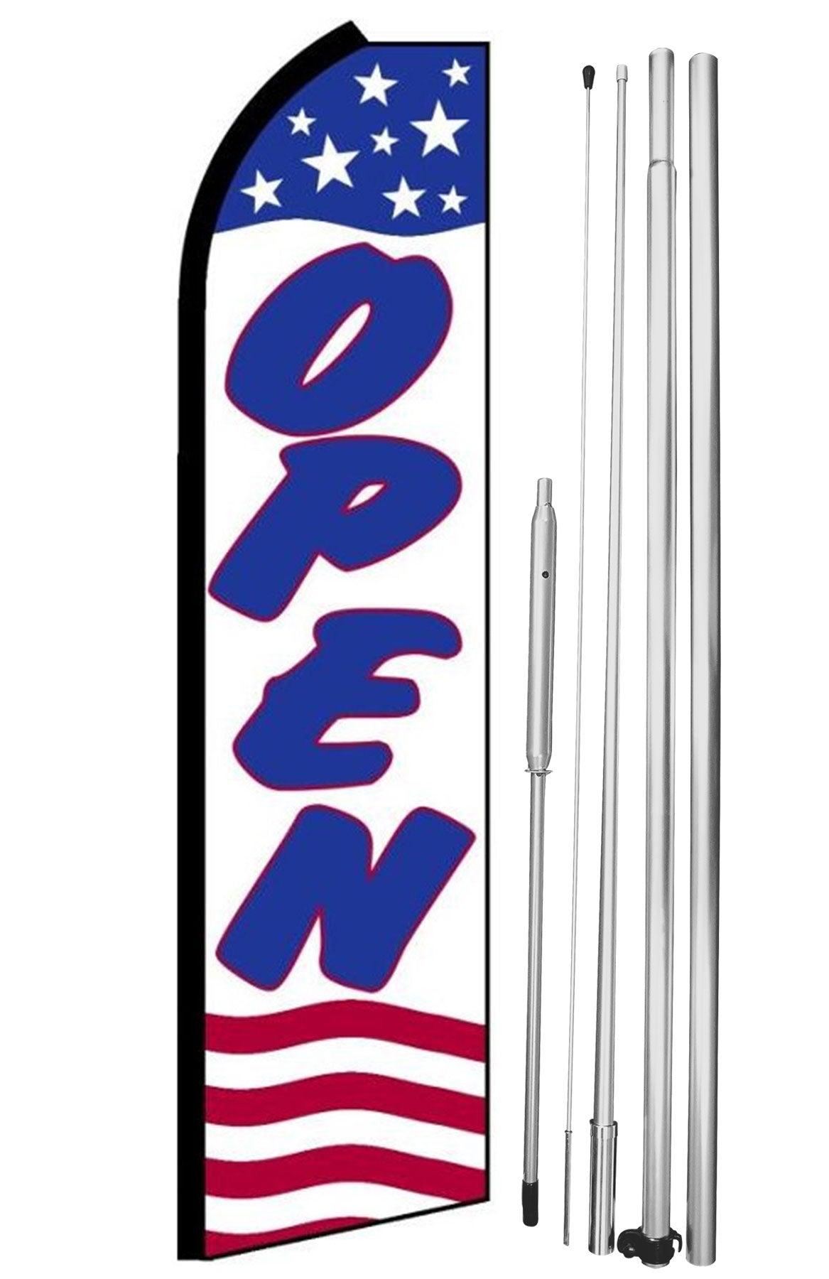 Open (white) – Speedy Flags
