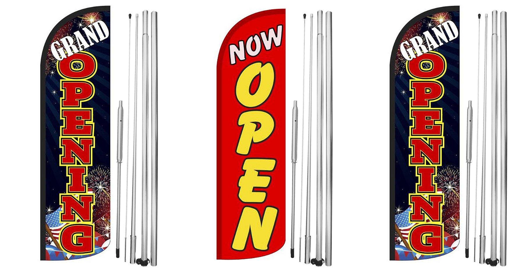 Grand Opening, Now Open, Grand Opening – Speedy Flags