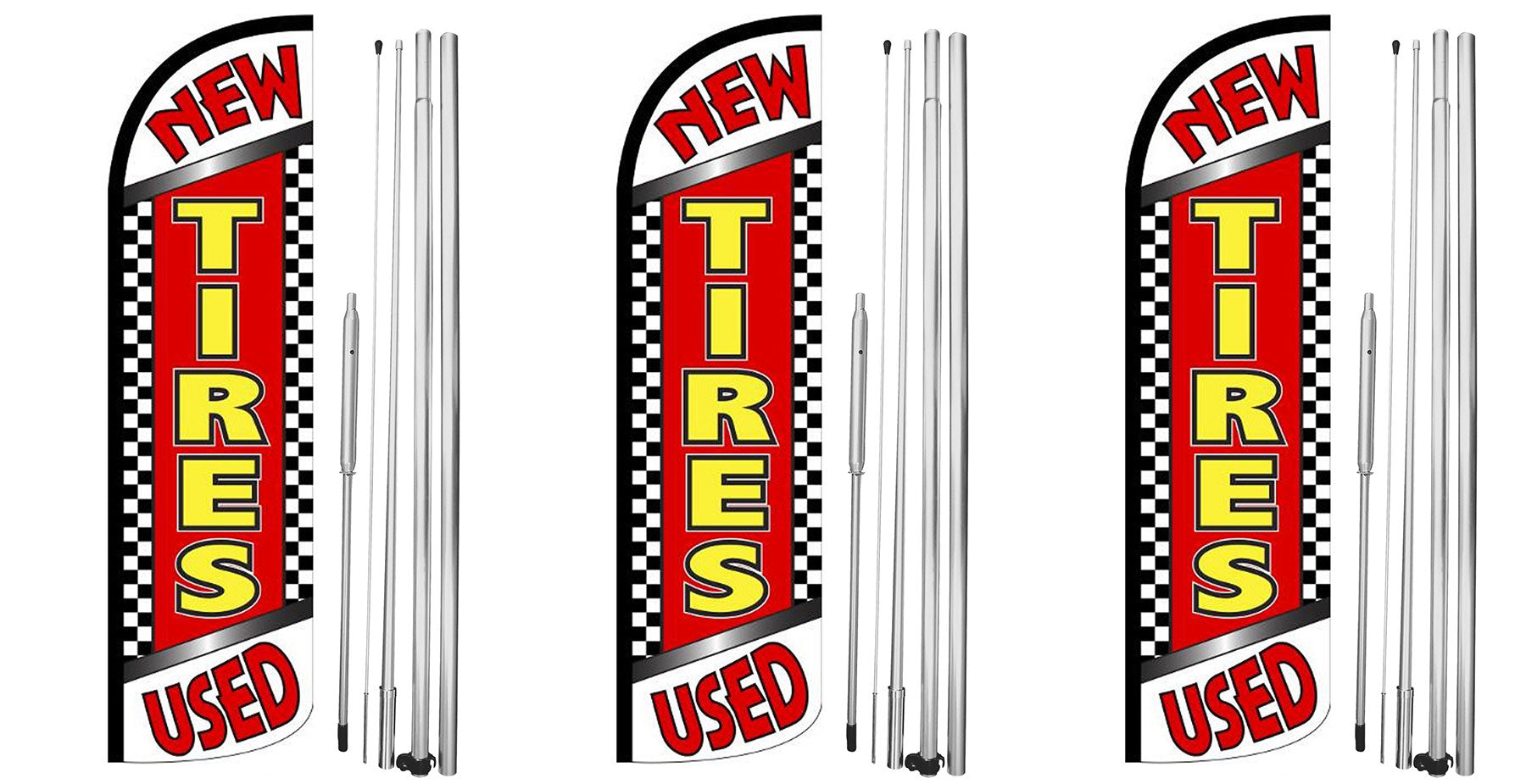 New Tires Used – Speedy Flags