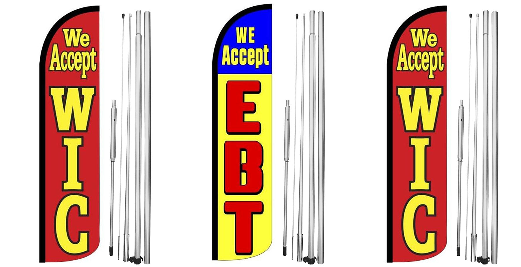We Accept WIC, We Accept EBT,We Accept WIC – Speedy Flags