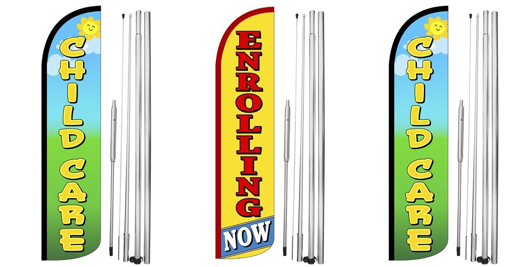 Child Care, Enrolling Now, Child Care – Speedy Flags