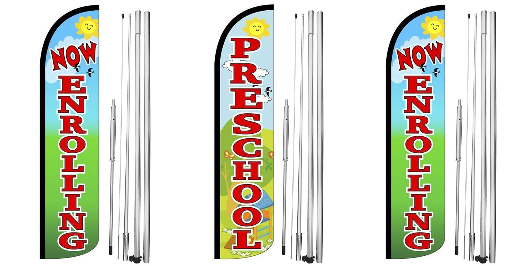 Now Enrolling, Preschool, Now Enrolling – Speedy Flags