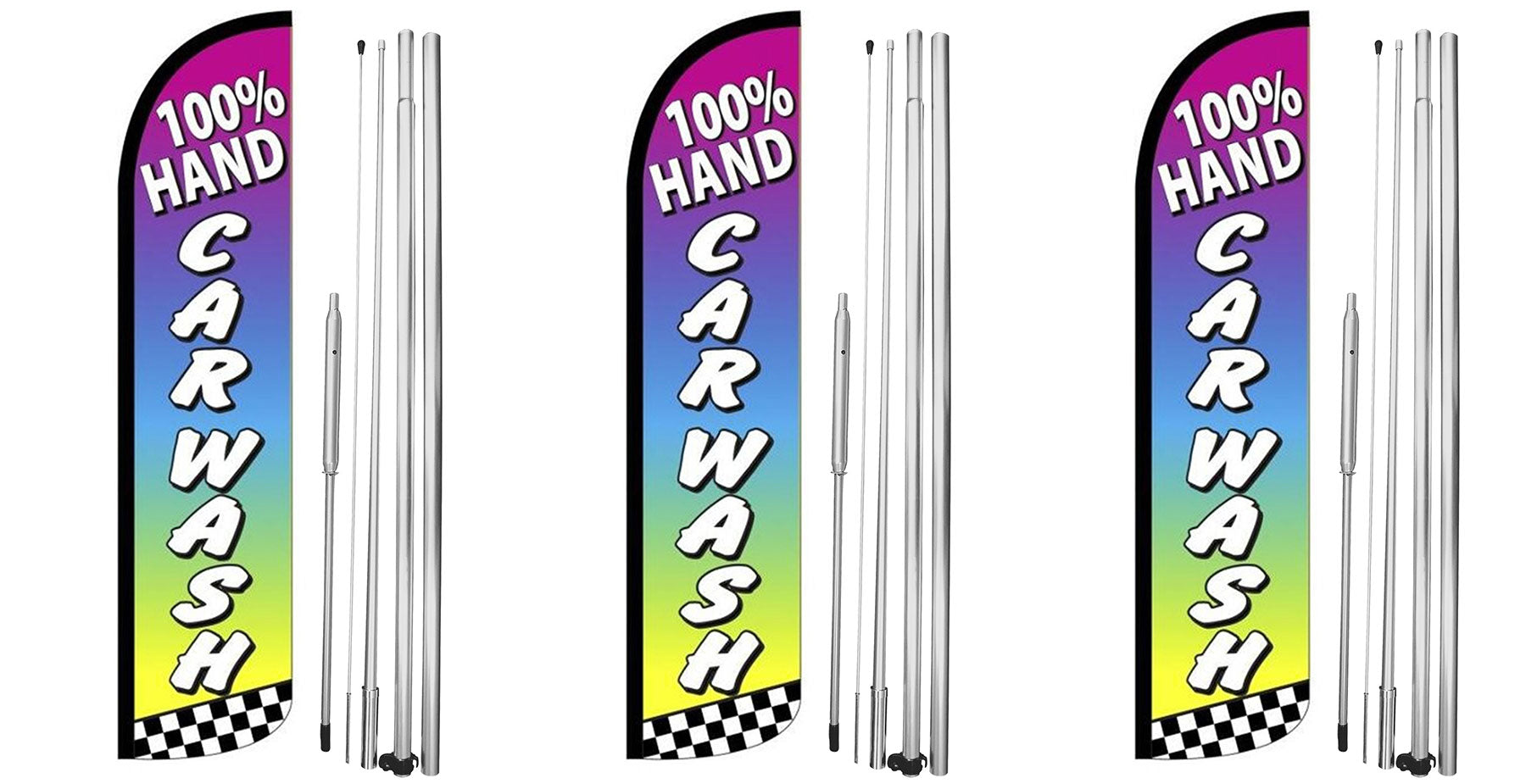 100% Hand Car Wash – Speedy Flags