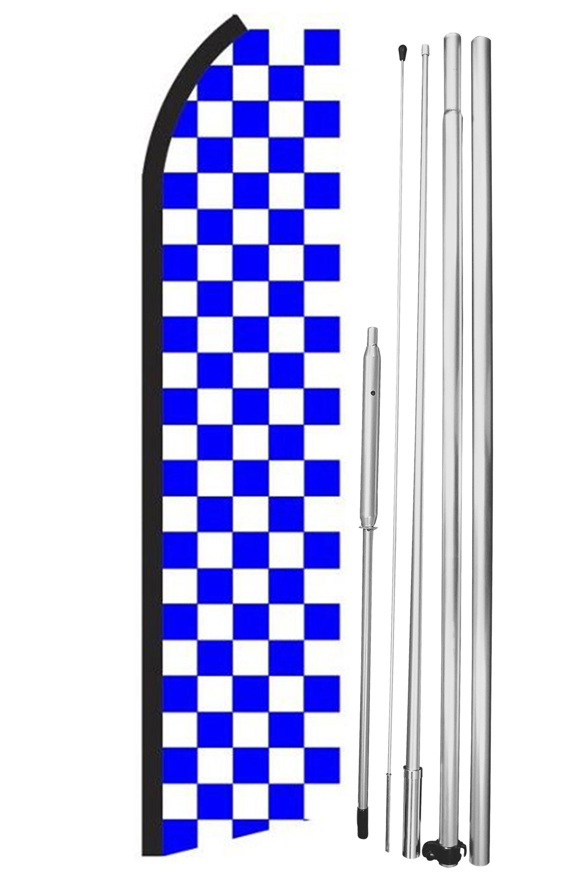 Blue & White Checkered – Speedy Flags