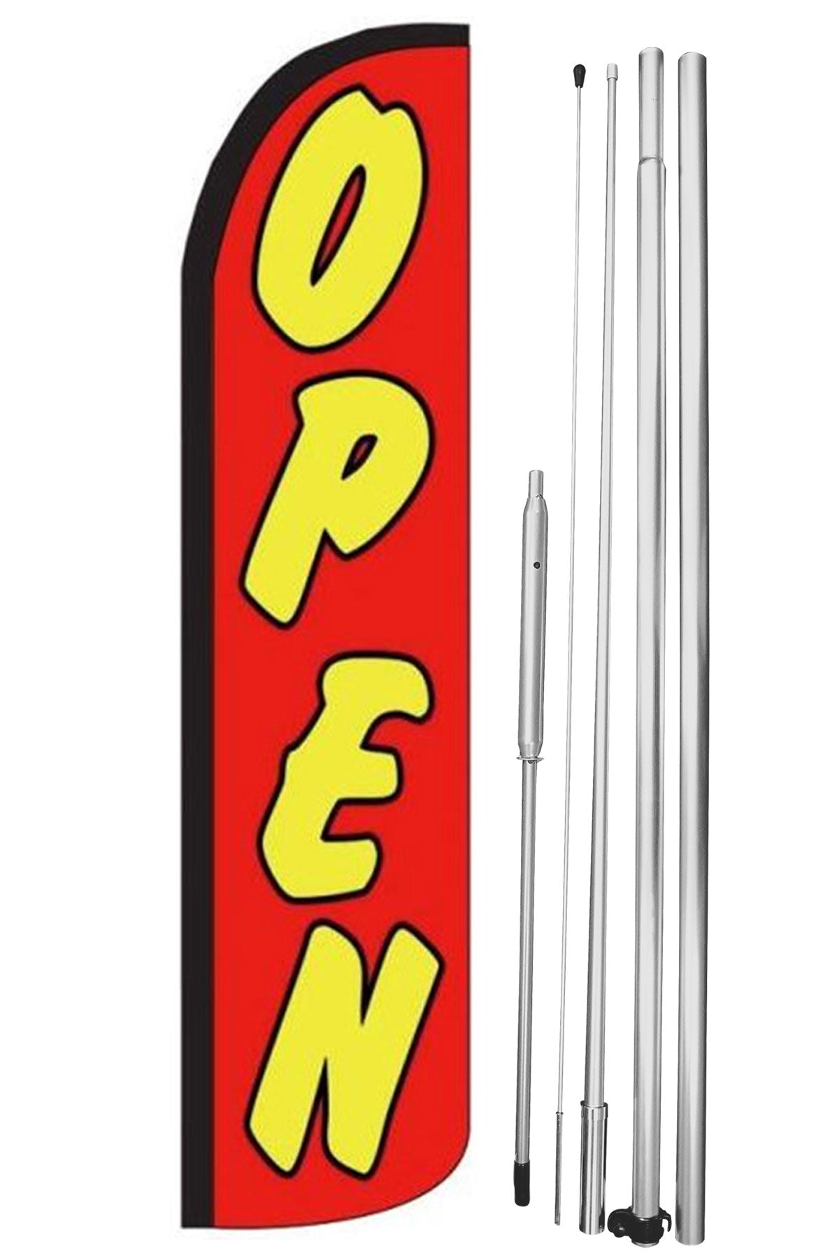 OPEN (RED/YELLOW) – Speedy Flags